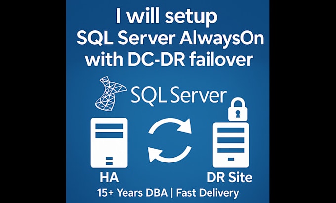 Setup sql server alwayson high availability and disaster recovery by Solaimandba | Fiverr