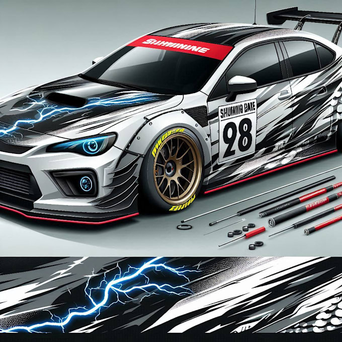 Make an design racing car, livery racing car and sports by Rosetosario ...