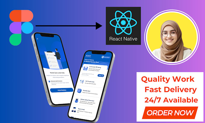 Convert figma design to react native mobile application by Wkazim2004 ...