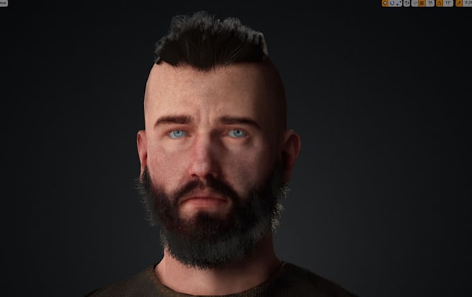 Make 3d ue5 realistic human model,topology,pbr texture,soulslike fits ...