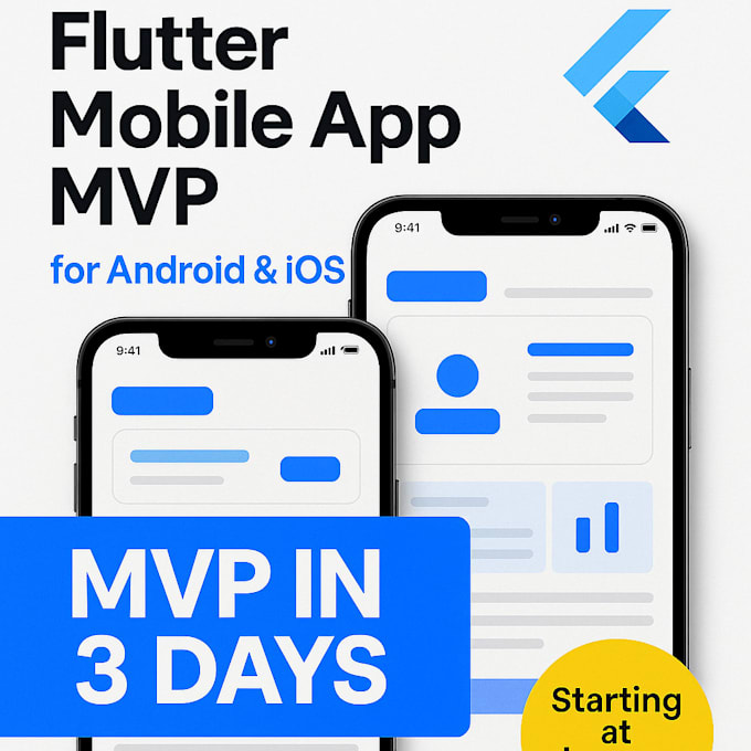 Develop a mobile app mvp using flutter for android and ios in just 3 days by Akshayy_dev | Fiverr