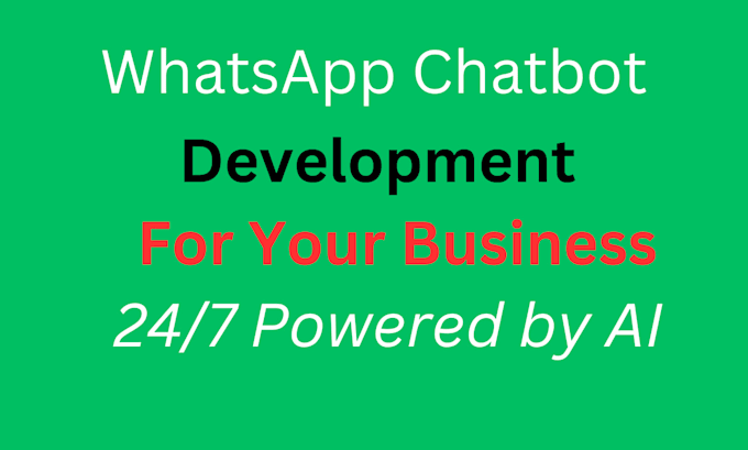 Build whatsapp chatbot for your business powered by ai by Aanya8848 ...