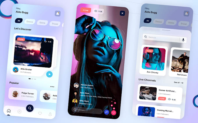 Build livestreaming app streaming app live streaming app video ...