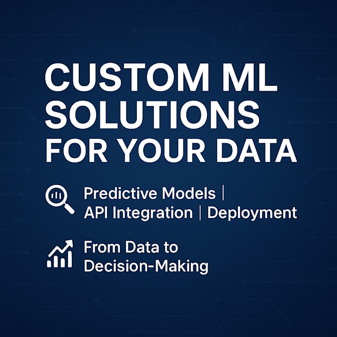 Build and train a custom machine learning model by Kaconz | Fiverr