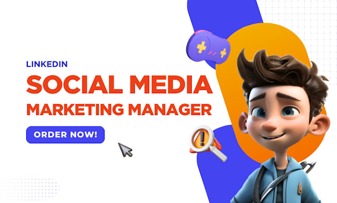 Be your linkedin marketing b2b manager linked in follower growth content creator by ...