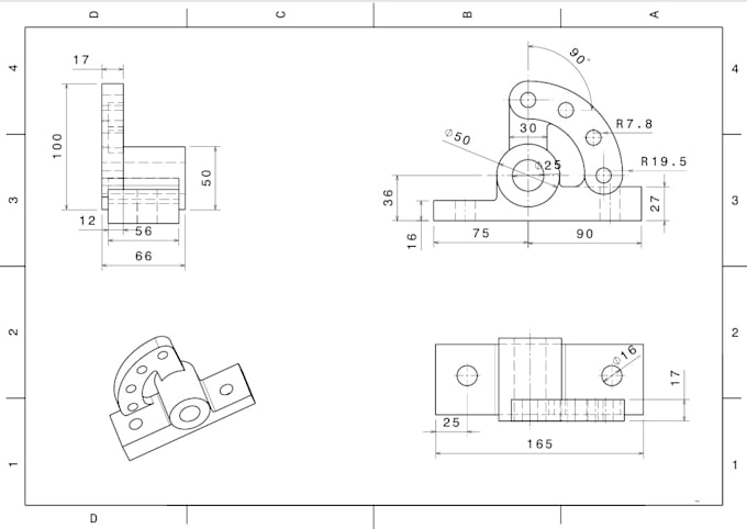 Create simple 2d and 3d drafts and designs using catia by Mohamedchbiki ...