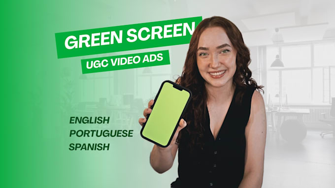 Create engaging green screen ugc video ads in english spanish or ...
