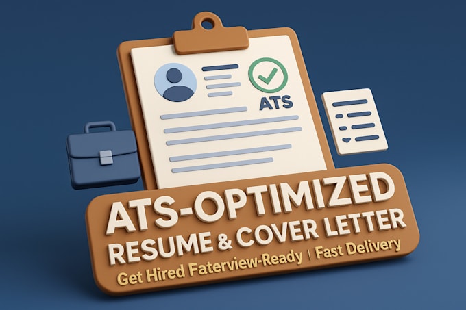 Create a job winning ats optimized resume and cover letter and linkedin ...