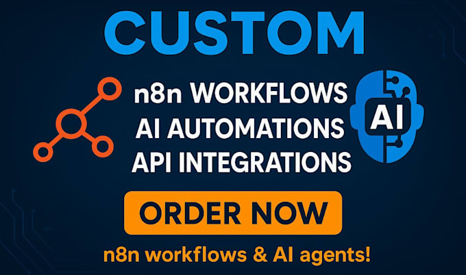 Develop n8n automation ai automation n8n workflow n8n ai agent api integration by Jamesmacatee ...