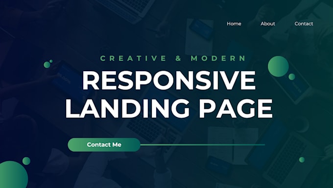 Create modern landing page using react, html, tailwind css by Gadeeks | Fiverr