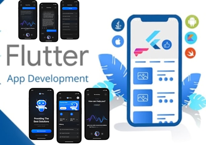 Develop flutter app flutter developer mobile app ios developer ai ...