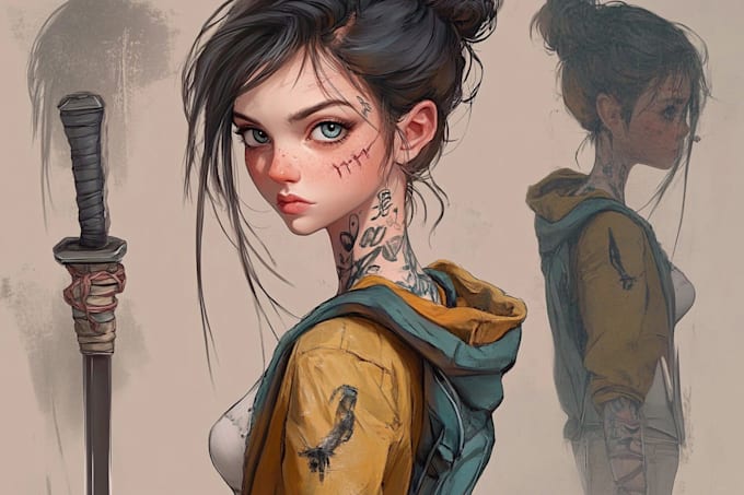 Draw your original character design by Adonisaniljon | Fiverr