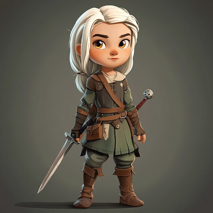 Draw 2d sprite, fantasy game art, dnd, and character design by ...