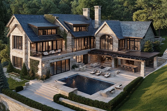 Desid game environment ,vrchat room 2d background landscape design by ...