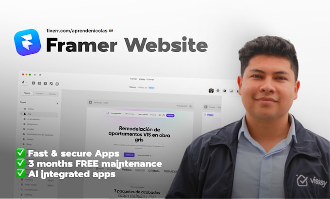 Design website in framer that convert by Aprendenicolas | Fiverr