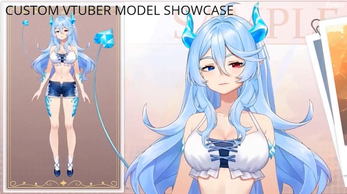 Design and rig pro live2d vtuber model for vtube studio, facerig, animaze by Dezzhay01 | Fiverr
