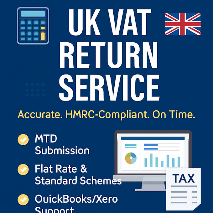 Prepare and file your uk vat return accurately and on time by Youtax | Fiverr