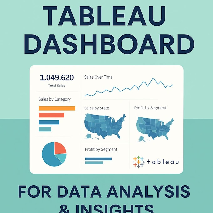 Design custom tableau dashboards for data analysis by Diimpu | Fiverr