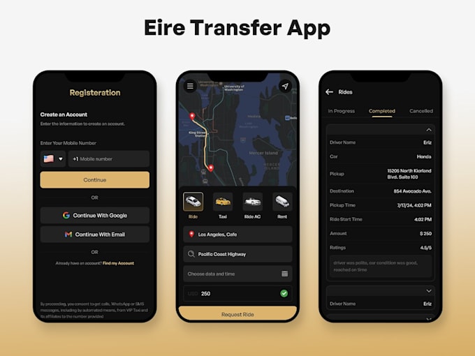 Create uber style app design and development for you by Mindstormlogix | Fiverr
