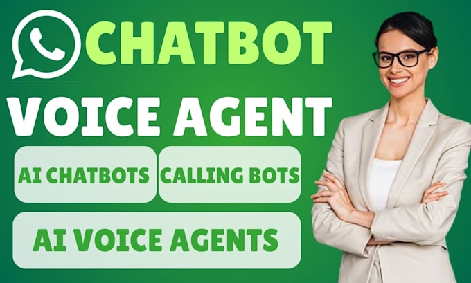 Build whatsapp bot, develop ai voice agent, ai chatbot, calling agent, cloud api by Euodias_crm ...