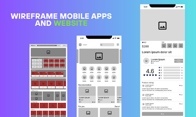Create ux wireframes for mobile apps and website in figma by Ariandi1 ...