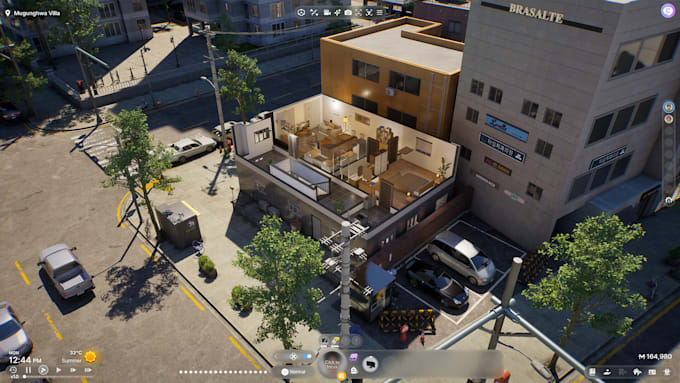 Do 3d game environment map level design 3d model landscape terrain ...