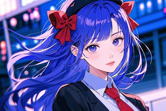 Draw anime character fan art illustration for you by Stellsen | Fiverr