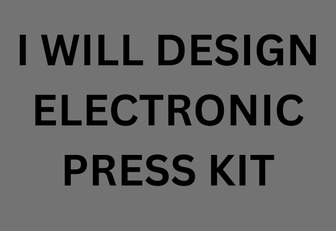 Design electronic press kit by Ayox_design26 | Fiverr
