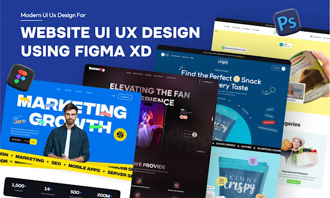 Design a modern website ui ux using figma and xd by Kamfasjwe | Fiverr