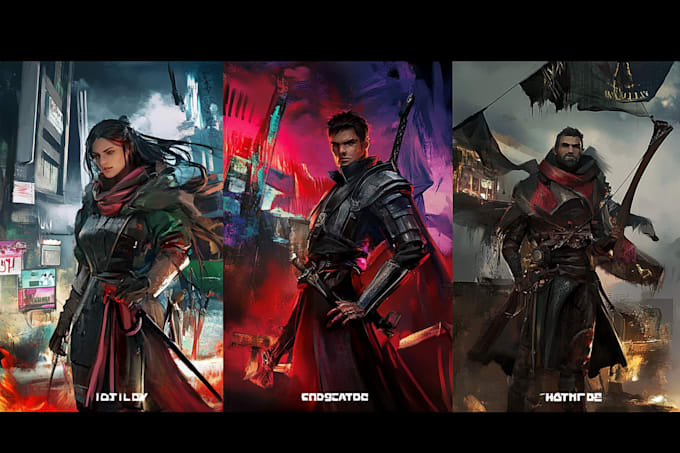 Draw your rpg game character design by Elandrmaak | Fiverr