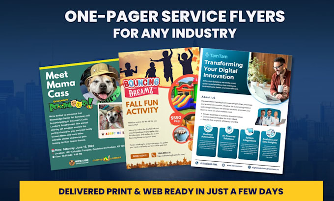 Design an eye catching one page flyer for your business or startup by ...
