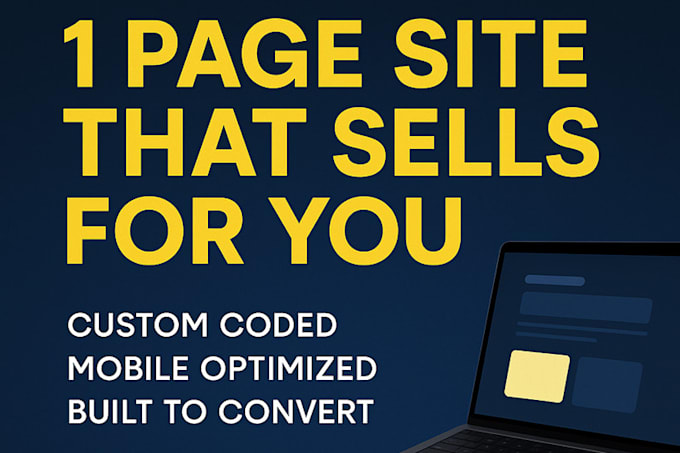 Build a custom coded 1 page website that sells your service by Daniel_gage_pos | Fiverr