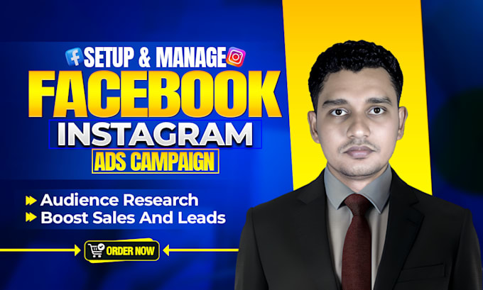 Setup facebook ads campaign,instagram ads,meta ads manager for lead and ...