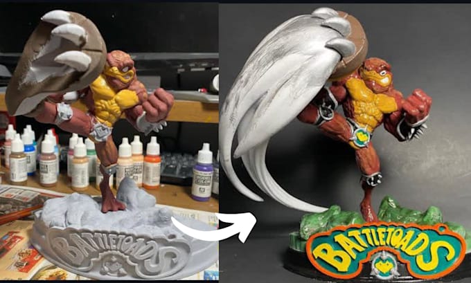 3d paint your 3d model dnd warhammer40k action figure and ship to your ...