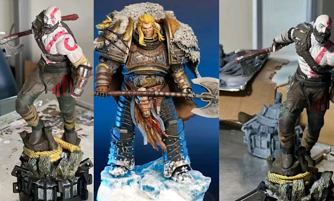 Print and paint you action figure anime paint warhammer figurine ...