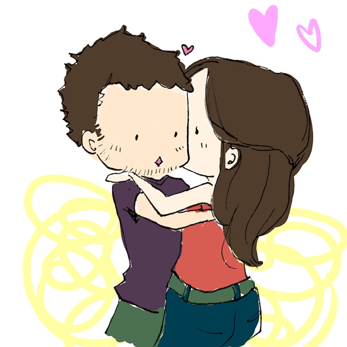 Draw you and your partner by Shugorin | Fiverr