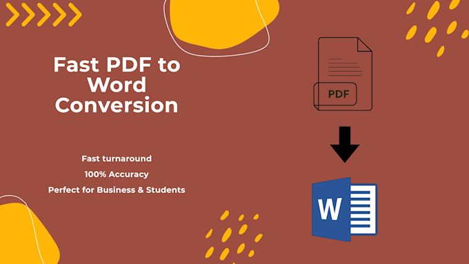 Convert pdf to word or retype documents fast and accurately by Roosey ...
