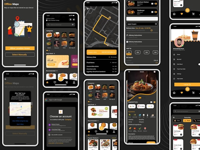 Create food delivery mobile app, food delivery android ios app, food ...