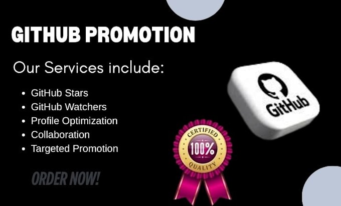 Do github, github promotion star, fork, watchers, organic by Minimie_globe | Fiverr