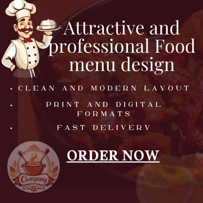 Design an attractive and professional food menu by Lakaml | Fiverr