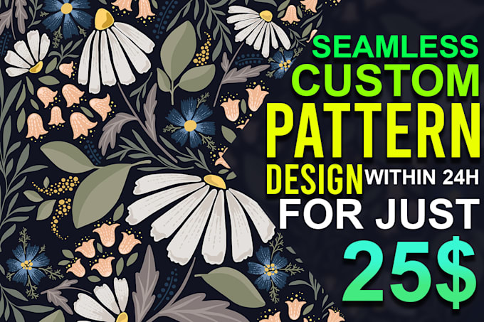 Create unique seamless repeat pattern designs for fabric, wallpaper ...
