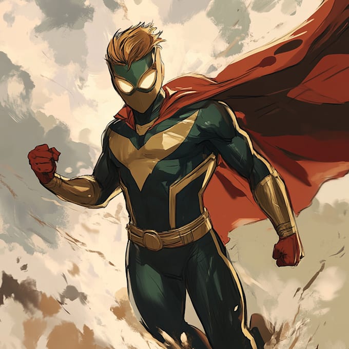 Draw you as an amazing superhero by Elayahing | Fiverr