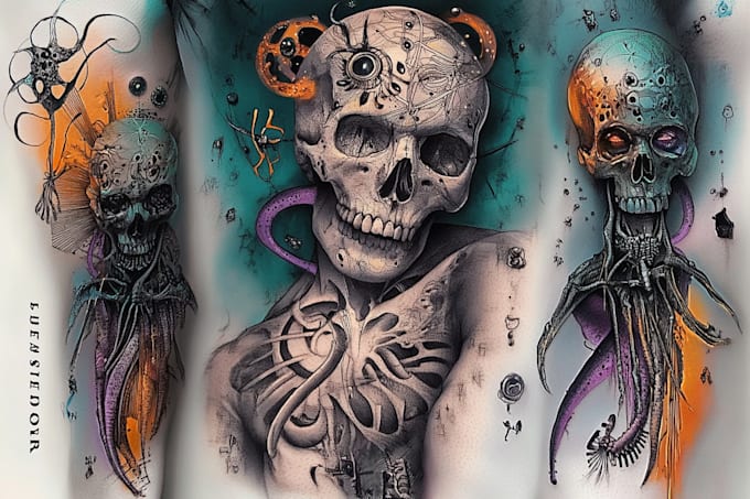 Create awesome custom tattoo design by Rietthite | Fiverr