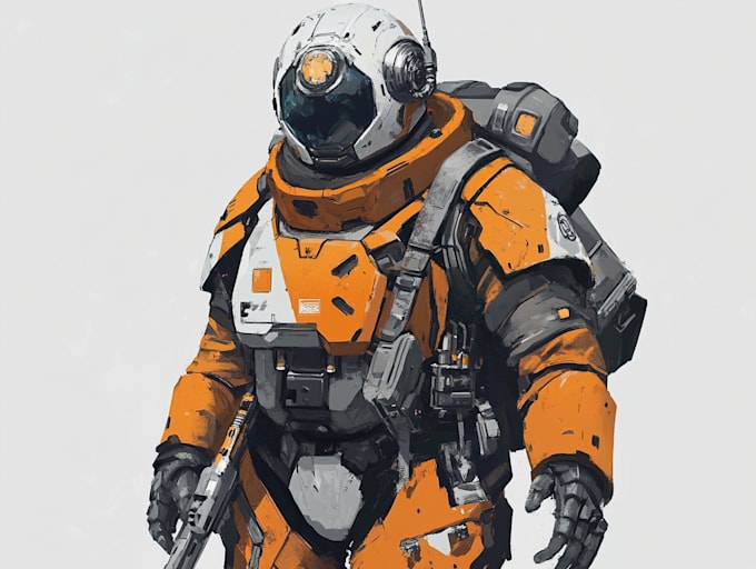 Draw sci fi illustration and sci fi art by Danielbrecht | Fiverr