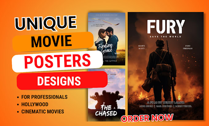 Design professional and unique movie poster design for your film, event ...