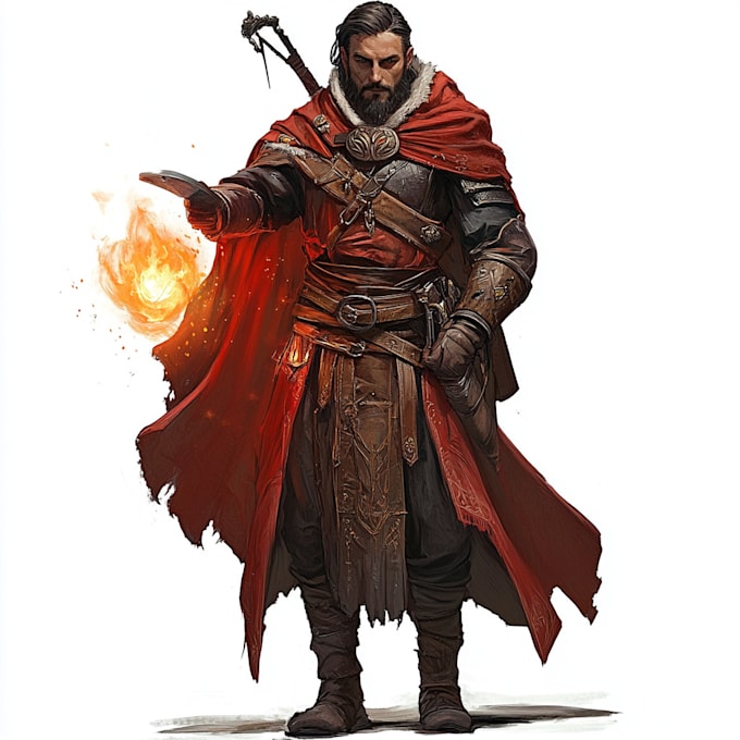 Make a concept art illustration dnd character fantasy dnd art by ...