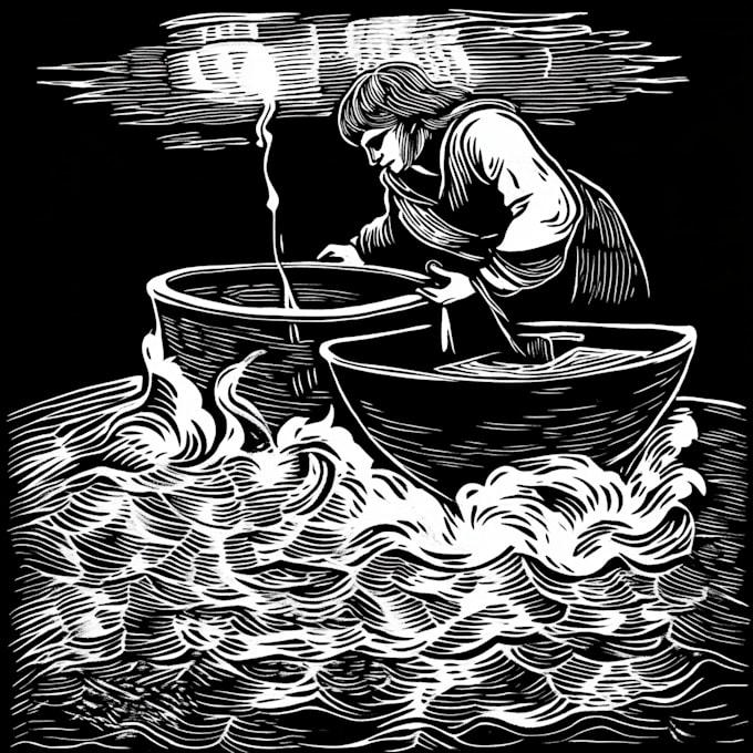 Draw a line illustration, a linocut or an engraving by Omaalton | Fiverr