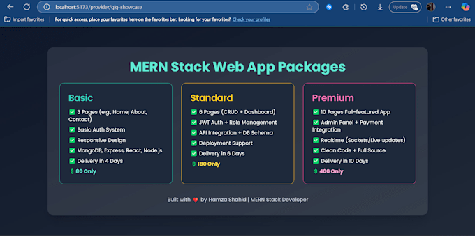 Develop full stack web apps using mern stack by Hamzashahid2020 | Fiverr Develop full stack web apps using mern stack by Hamzashahid2020 | Fiverr