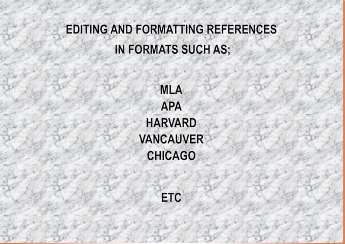 Edit citations and make references in apa, mla, harvard and chicago ...