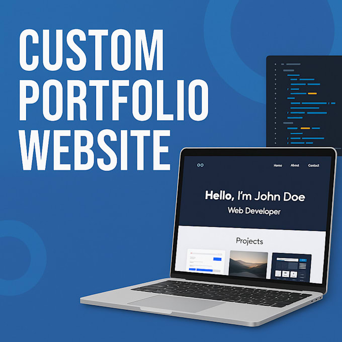 Create a stunning portfolio website in react for developers and freelancers by Krushna_webdev ...